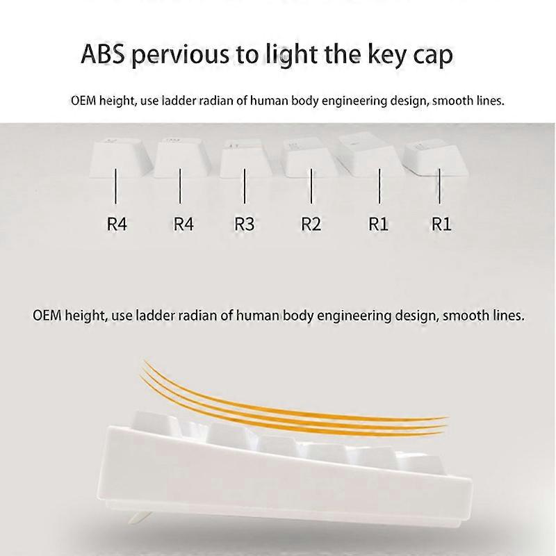 104 Purple Keys,Mechanical Keyboard Keycaps Game Keyboard Keys Wear No ...