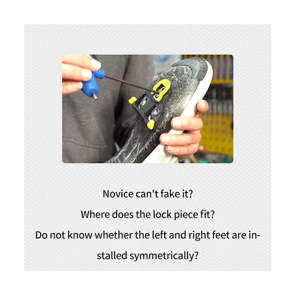 Bicycle Pedal Cleats Adjustment Tool Road Bike Self-Locking Pedal Cleat ...