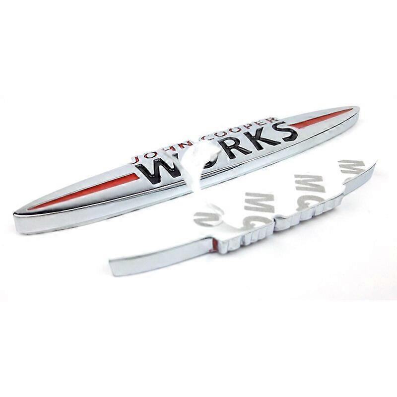 3d Metal John Cooper Works Front Grille Emblem Badge Jcw Logo Auto Car ...
