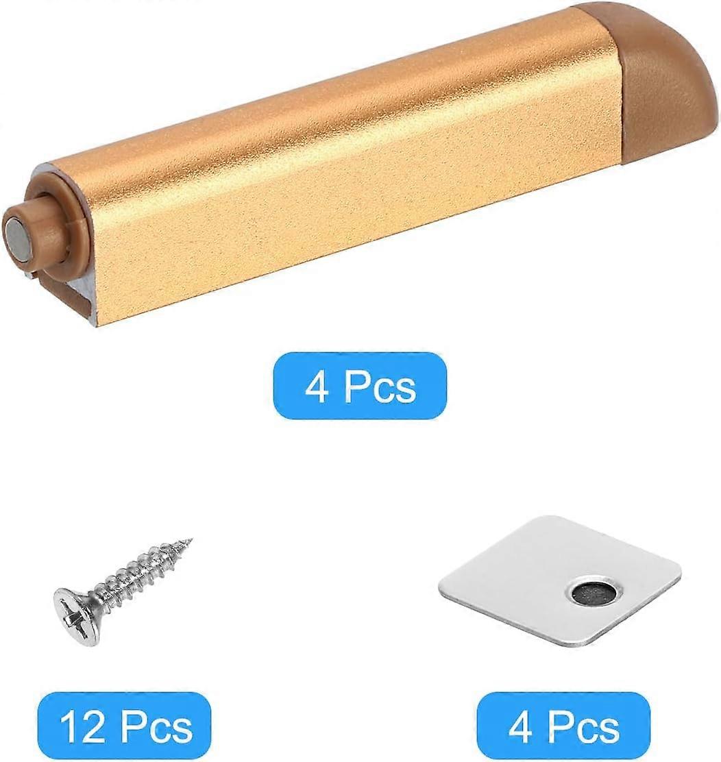 4Pcs Push to Open Door Latch, Aluminum Alloy Magnetic Push Latches for ...
