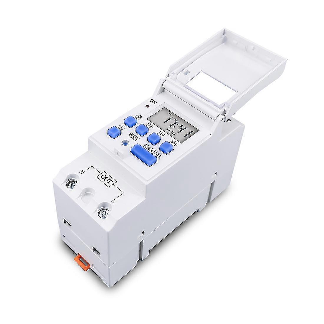 Din Rail 2 Wire Weekly 7 Programmable Digital Time Switch Relay Timer ...