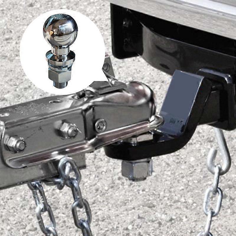 Ball Head Towing Hitch Durable Bumper Replacement Trailer Parts Chrome ...