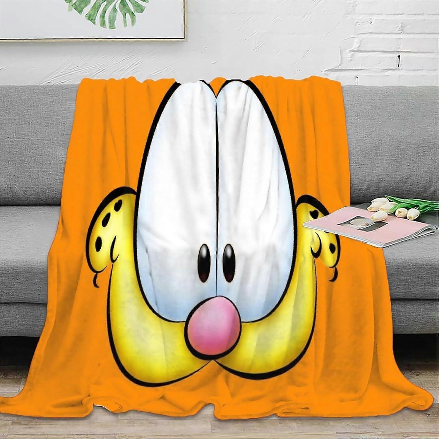 3D Garfield Blanket Oversized Warm Super Soft Blanket Couch Blanket ...