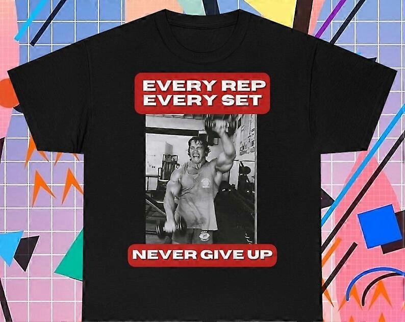 Gym T Shirt Arnold Schwarzenegger Gym Training Motivation High Quality Arnold Schwarzenegger ...