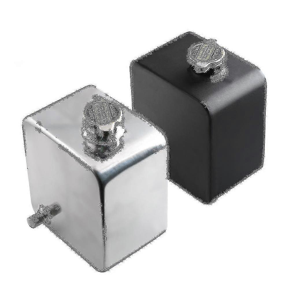 Silver Universal 2l Aluminium Water Coolant Header Overflow Expansion ...