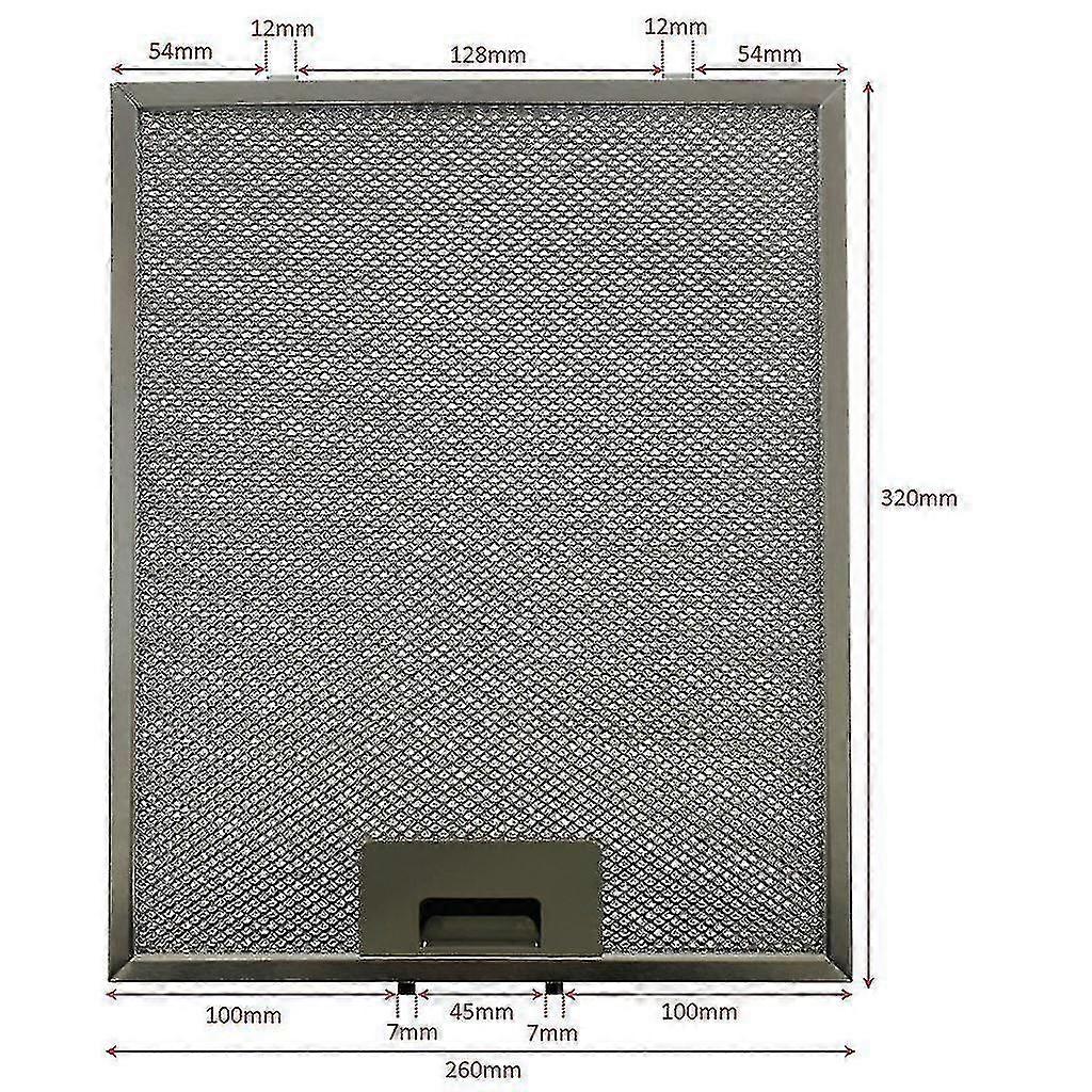 3 X Stoves Universal 320 X 260 Mm Metal Cooker Hood Grease Filter A ...