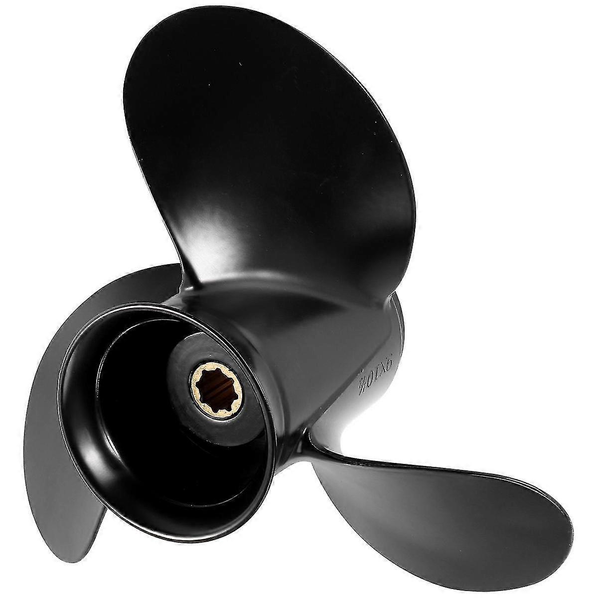Aluminum Boat Outboard Propeller 9x10 12 8 Spline Tooth 3 Blade ...