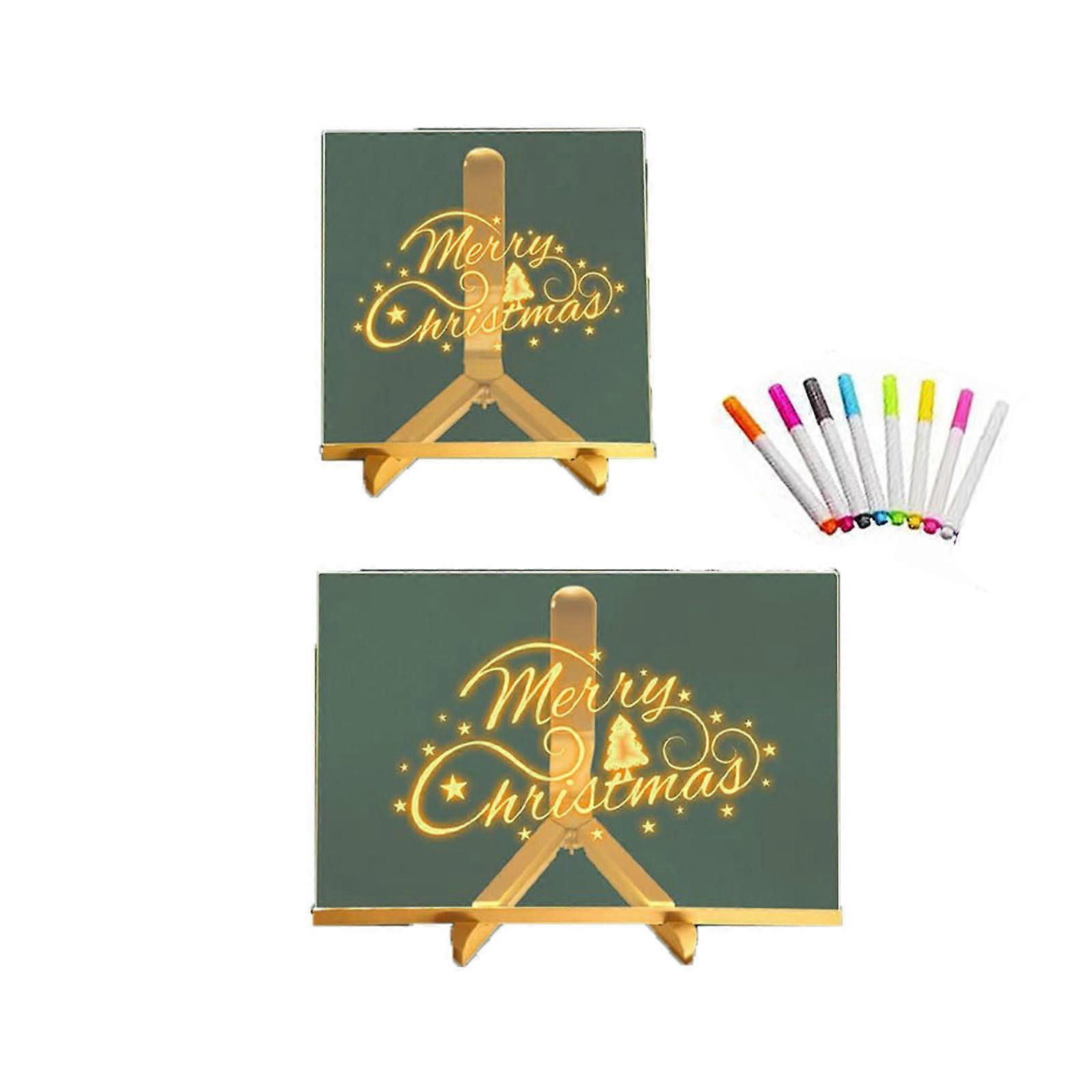 LED Note Board With Colors Lighted Acrylic Drys Erases Board Acrylic ...