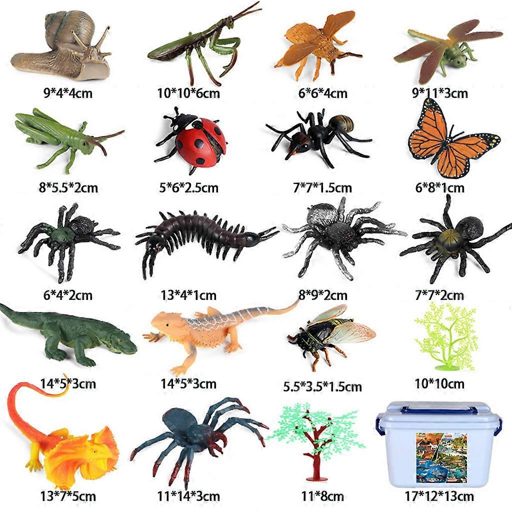 1-5inch Realistic Insects Figurines Animal Playset Model Figure Kids ...