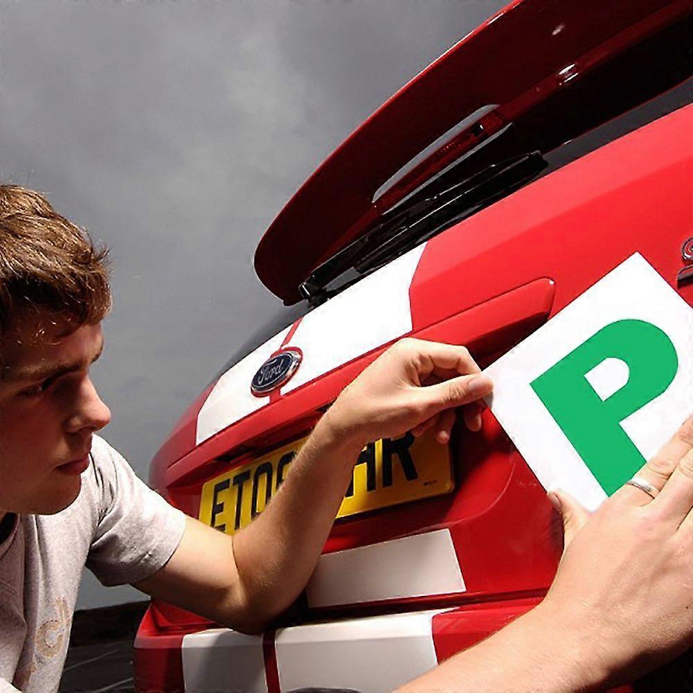 Fully Magnetic P Plates for New Drivers, 2 Pack Whole-Magnetic Plate ...