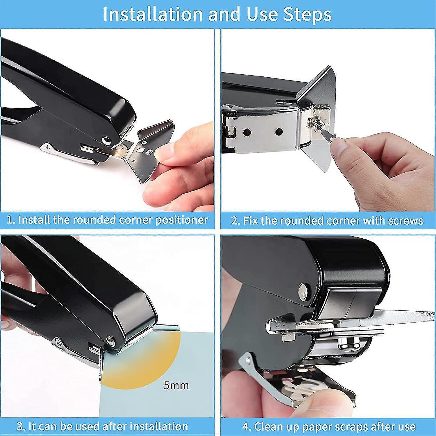 Corner Cutter Rounder, Heavy Duty Round Corner Rounder Punch for ID ...