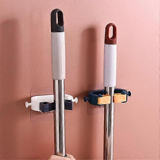 Self-adhesive Mop Rack Versatile ABS Super Anti-Slip Mop Holder Hook ...