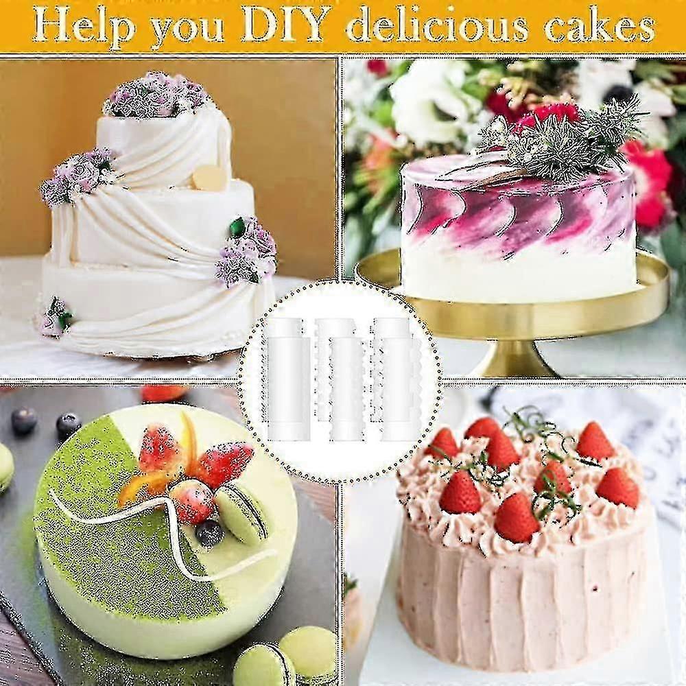 Pieces Cake Scrapers Acrylic Cake Scrapers With Different Shapes Cake ...