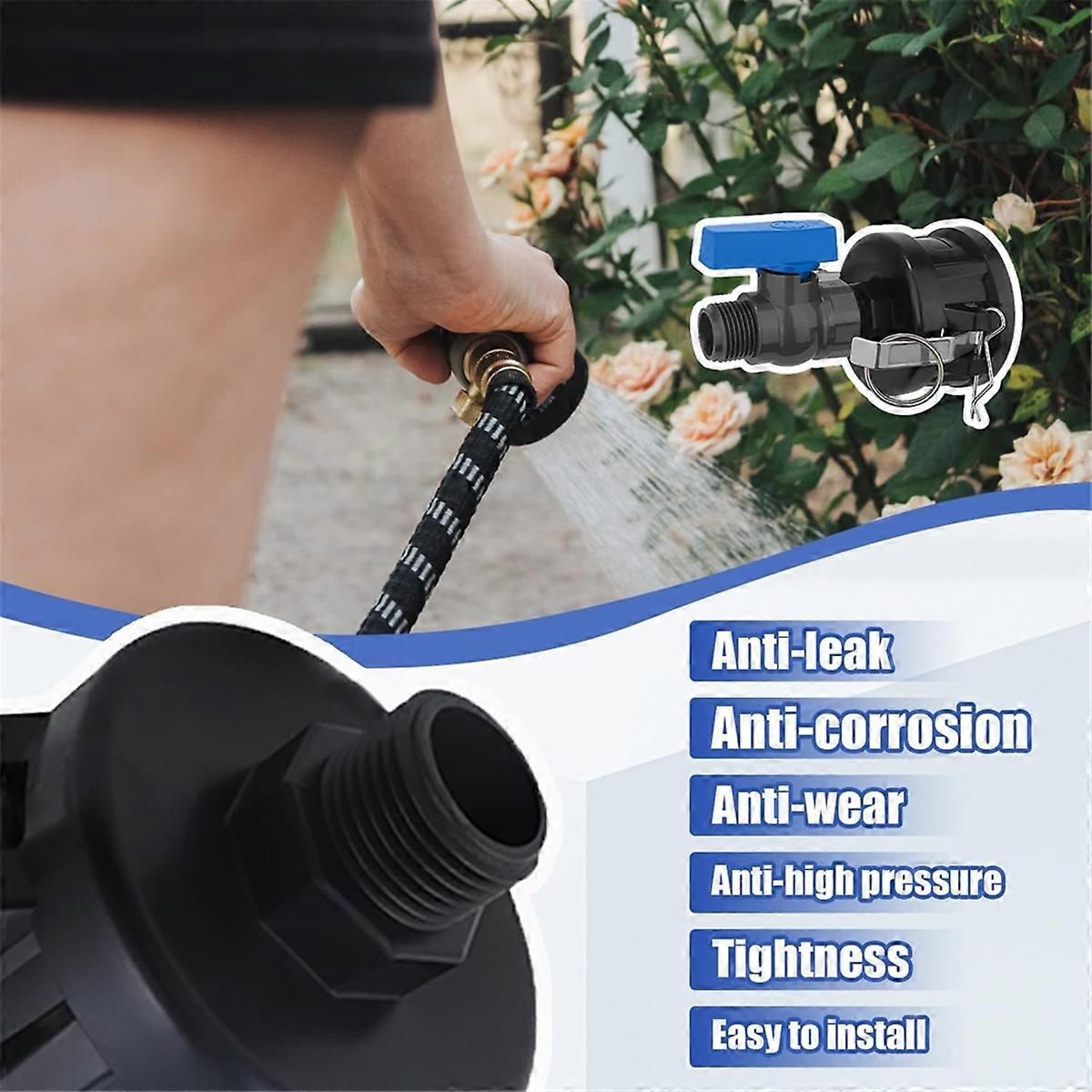 IBC Tote Adapter, 2 Inch Cam Lock for 275-330 Gallon IBC Tote Tank, IBC ...