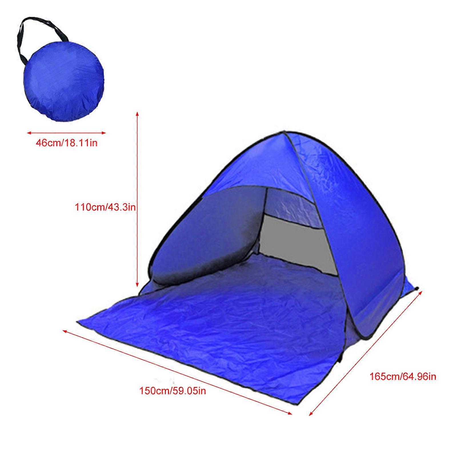 Portable Automatic Camping Tent 2-3 Persons Beach Tent Outdoor Quick ...
