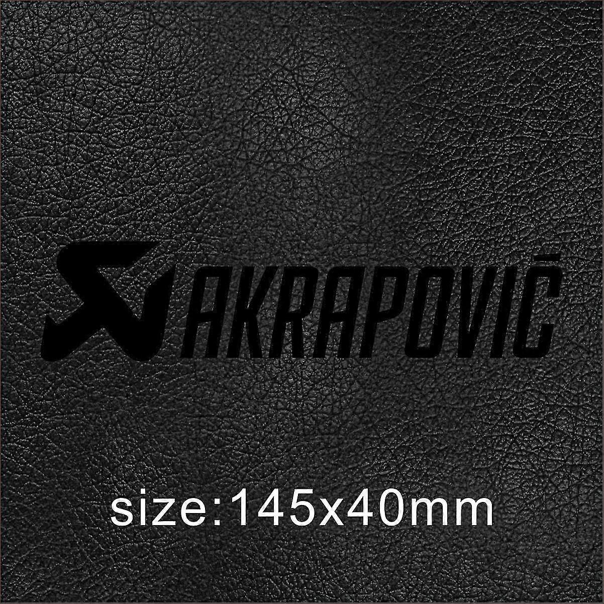 1 Pair Vinyl Exhaust Akrapovic Sticker Silencer Muffler Tip Pipe Tank ...