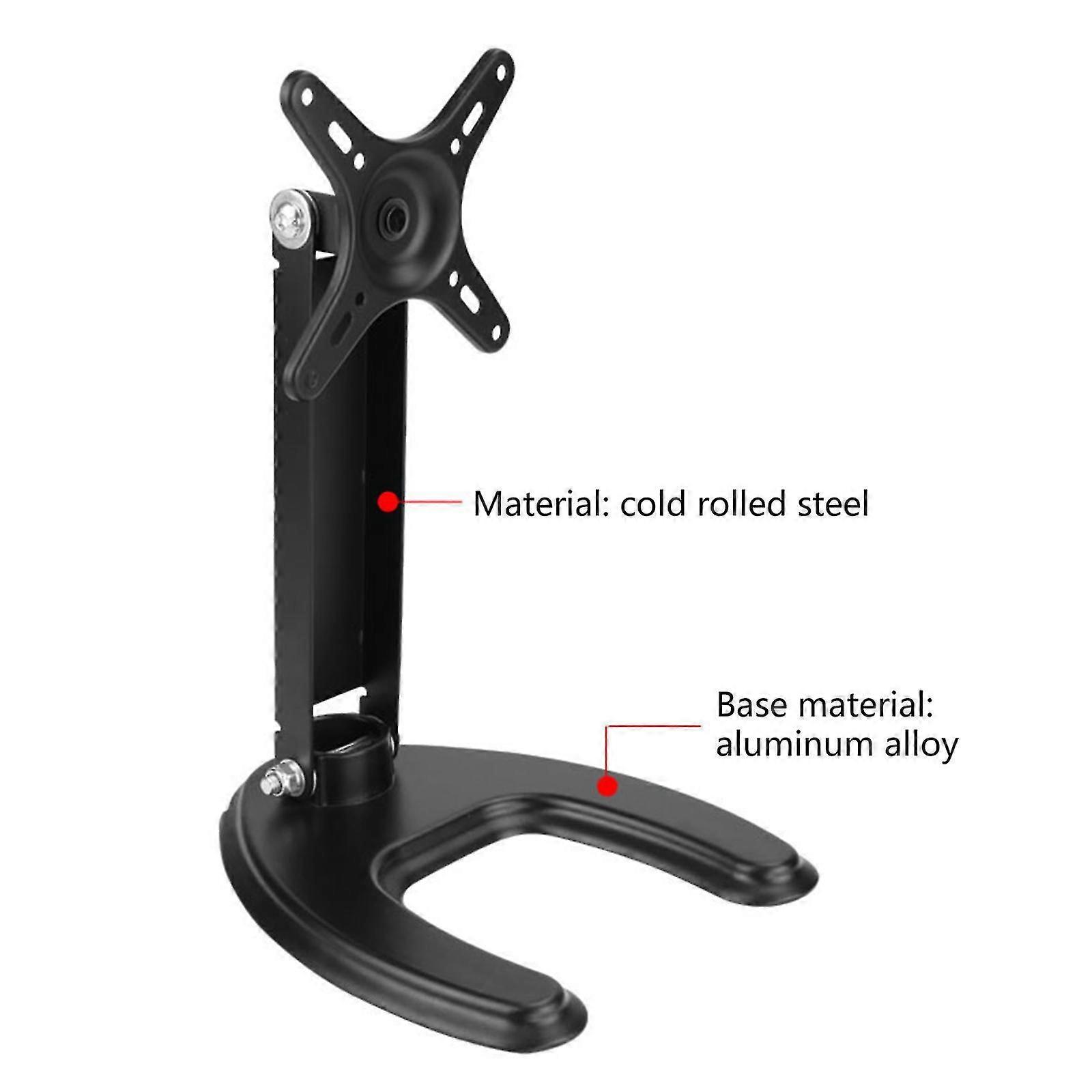 360 Rotating Monitor Stand for Echo Show 15, Foldable Desk Mount, Space ...