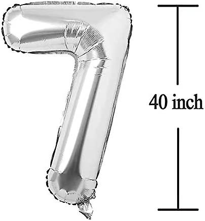 17 Numbe Balloons Silver Giant Jumbo Big Large Number 17 Or 71 Foil ...