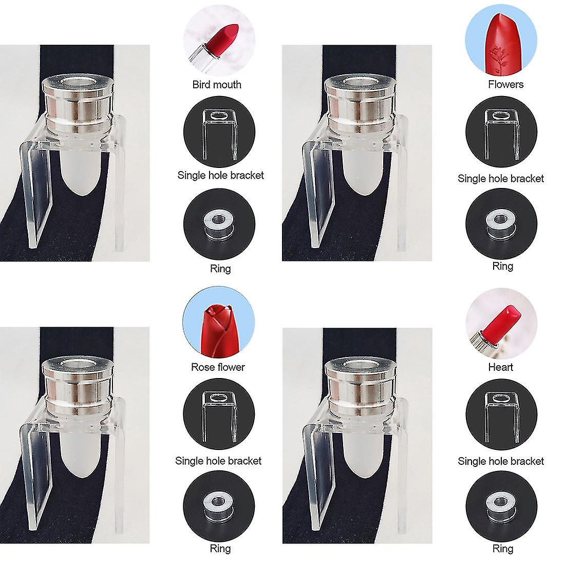 3 Piece Set Diy 12.1mm Simple Lipstick Filling Tube Flowers Silicone ...