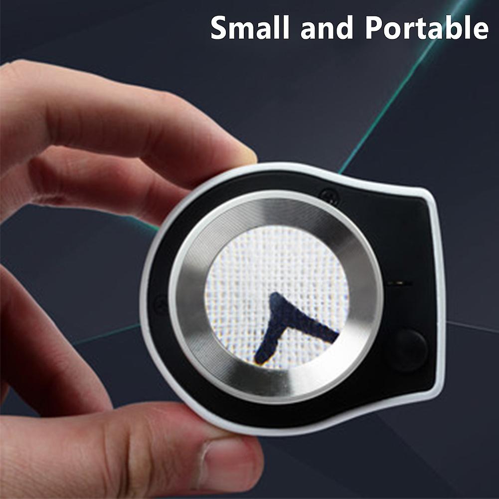 30 Times LED Magnifier Scale Measurement Money Detector Lamp Portable ...