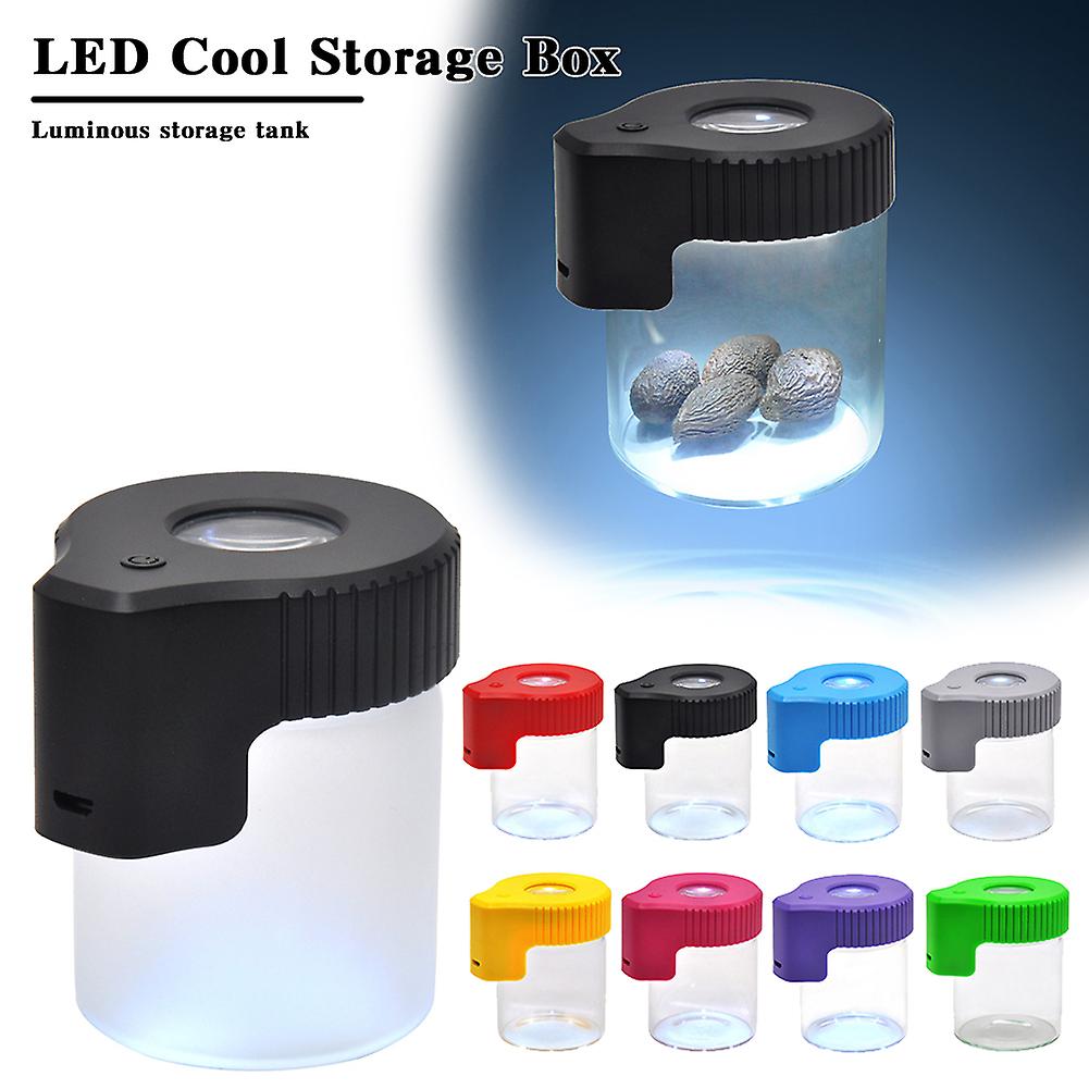 Household LED Food Storage Tank Moisture-proof Snack Storage Box for ...
