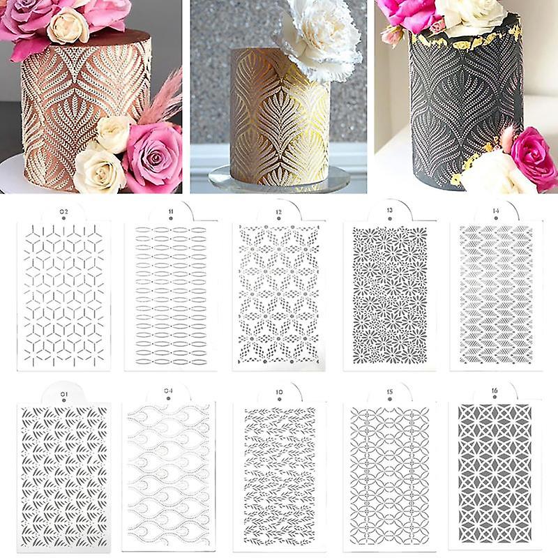 Cake Decoration Template with Hanging Hole Hollow PET Rounded Edge Cake ...