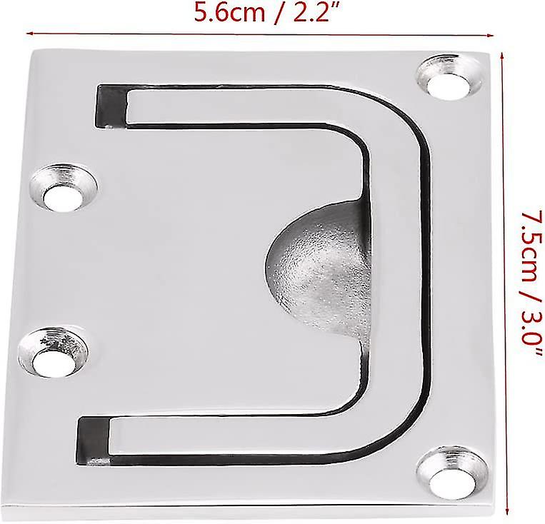 Stainless Steel Marine Recessed Handles Boat Hatch Pulls Cabinet Lift ...