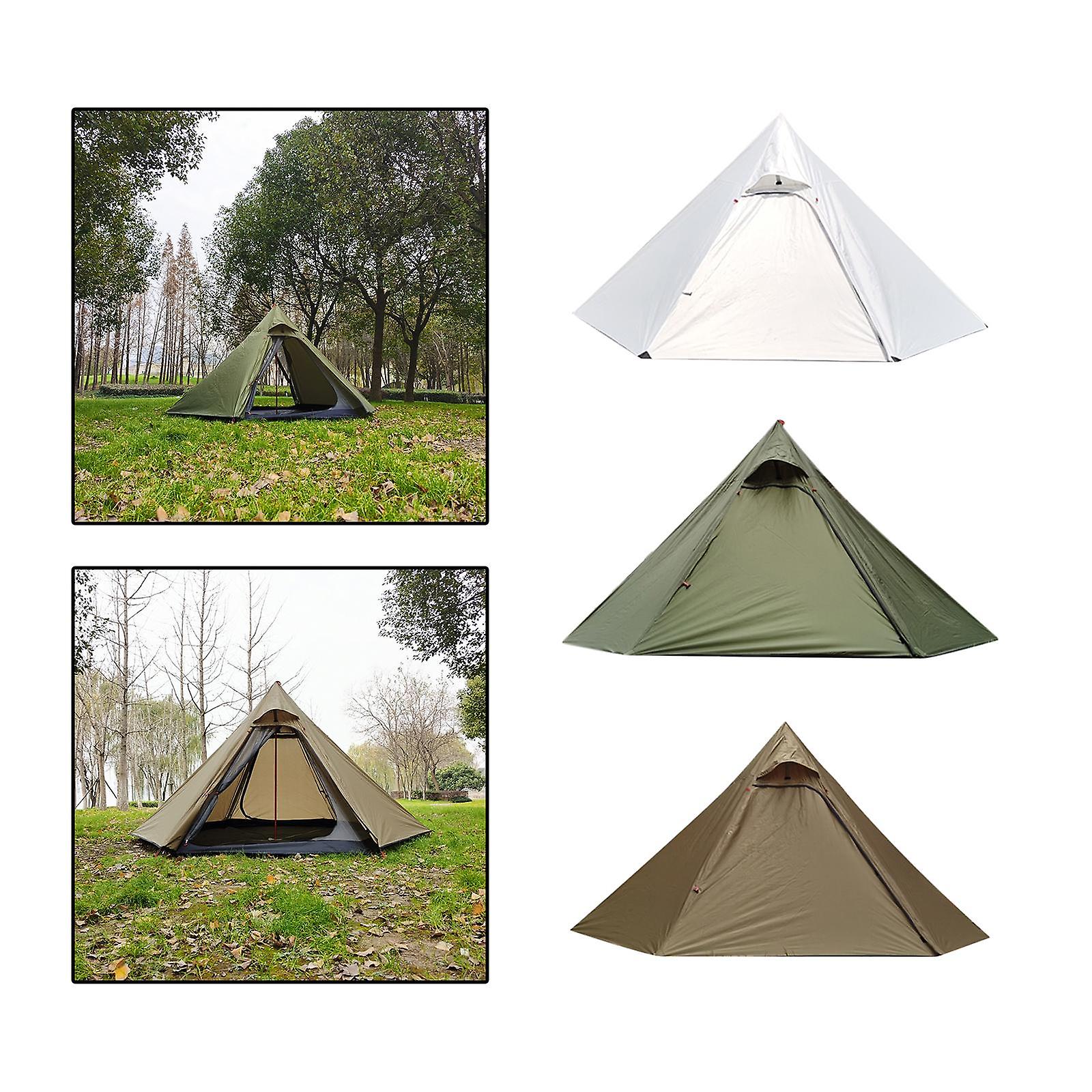 Pyramid Tent Waterproof 2-3 Person 4 Season for Backpacking Survival ...