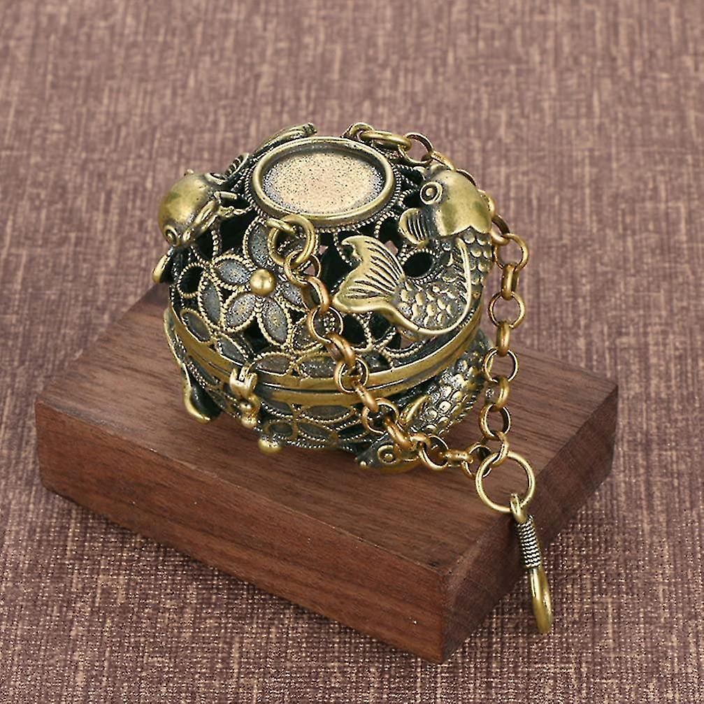 Incense Burner Hanging Censer Incense Burner with Chain Brass Incense ...