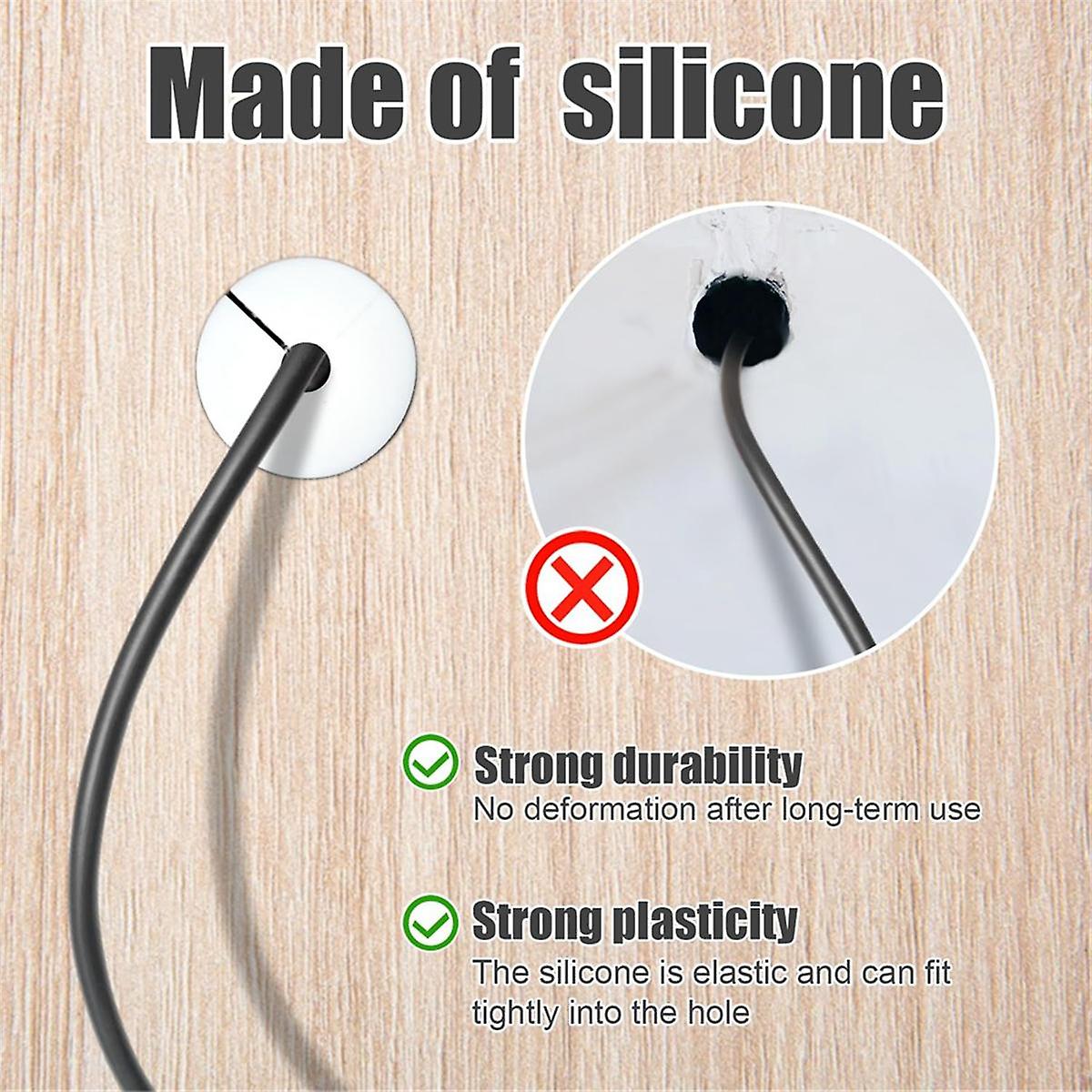 2Pcs Cable Grommet Routing Kit for , Wall Grommets for Cable Through ...