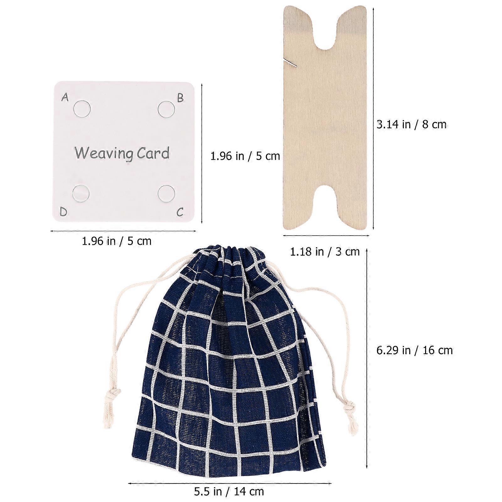 Braid Tool Table Weaving Shuttle Paper Loom Cards Weaving Shuttles Set ...