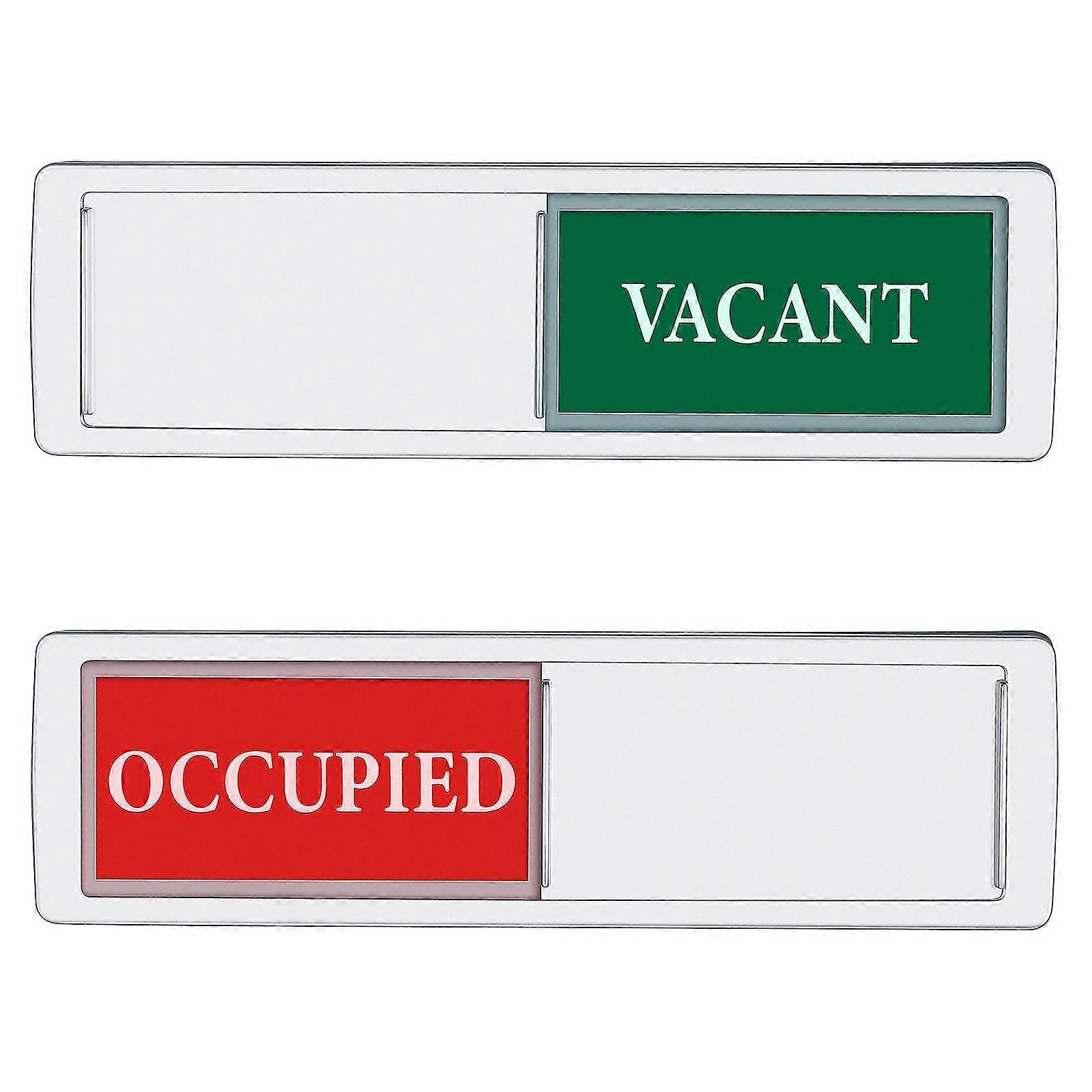 Door Signs Office Bathroom Signs Vacant Occupied Sign Door Knockers ...