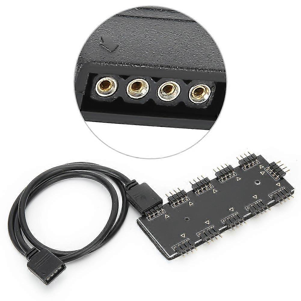 RGB Hub Controller 1?10 RGB Hub Controller PC Chassis Fan Hub CPU ...