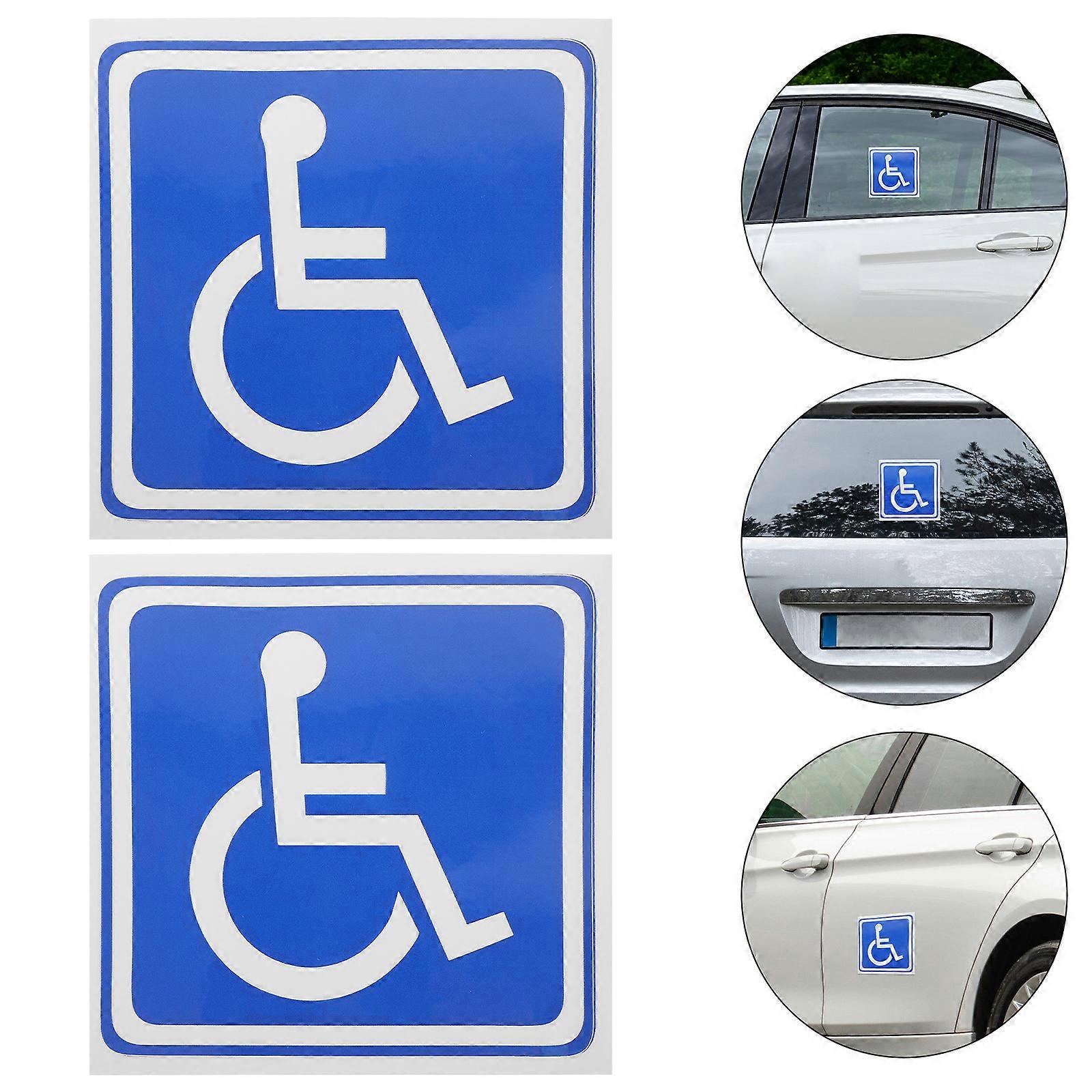 5 Sheets Disabled Wheelchair Stickers Adhesive Disabled Wheelchair ...