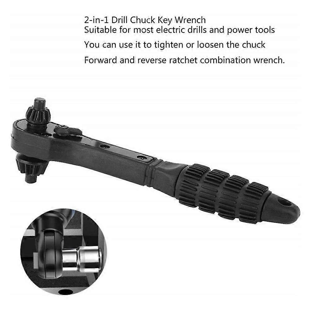 Drill Press Chuck 2 In 1 Drill Chuck Ratchet Spanner Dual-use Drill ...