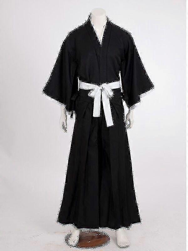 japanese Bleach Kurosaki Ichigo Robe Cloak Coat Cosplay Costume | Fruugo UK