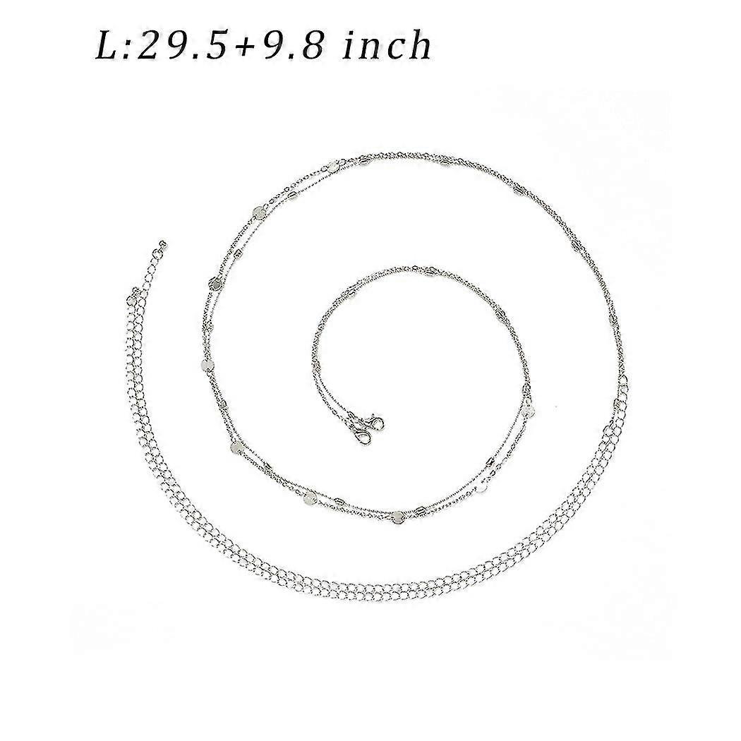 Bead Waist Chain Sequin Belly Chains Layered Beach Waist Jewelry ...