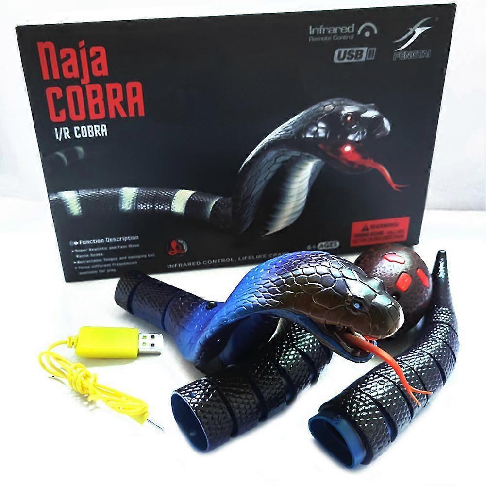 Infrared RC Remote Control Snake Realistic Prank Fun USB Toy L0Z1 X3H5 ...