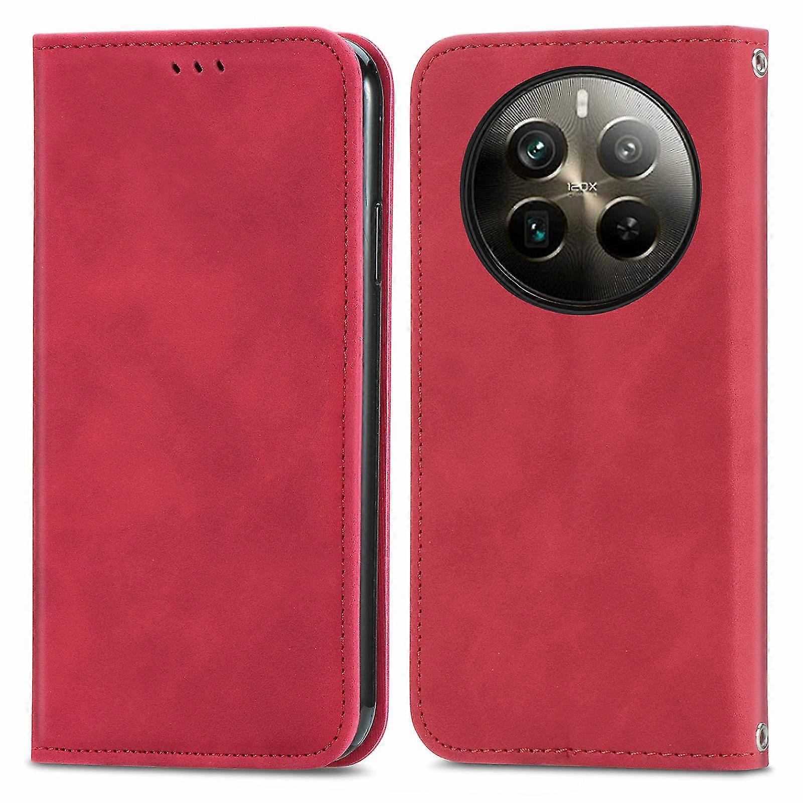 For Realme 12 Pro 5G/ 12 Pro+ 5G Phone Flip Case PU Leather Skin-touch ...