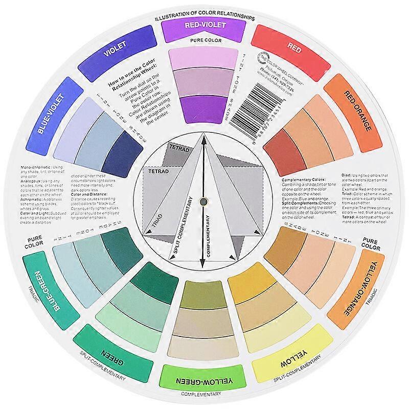 Color Circle Disc Color Wheel, Paint Mixing Learning Guide Art Class ...