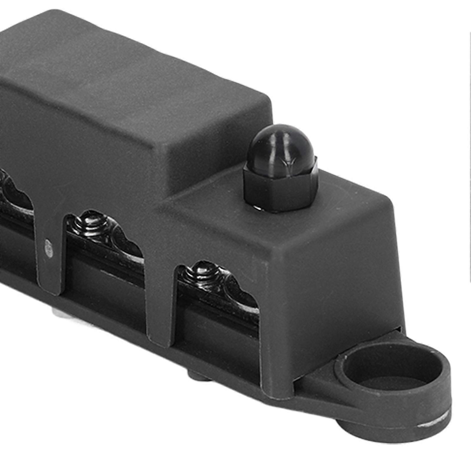 4 Stud Power Distribution Block with Cover 3/8in Marine Busbar for RVs ...
