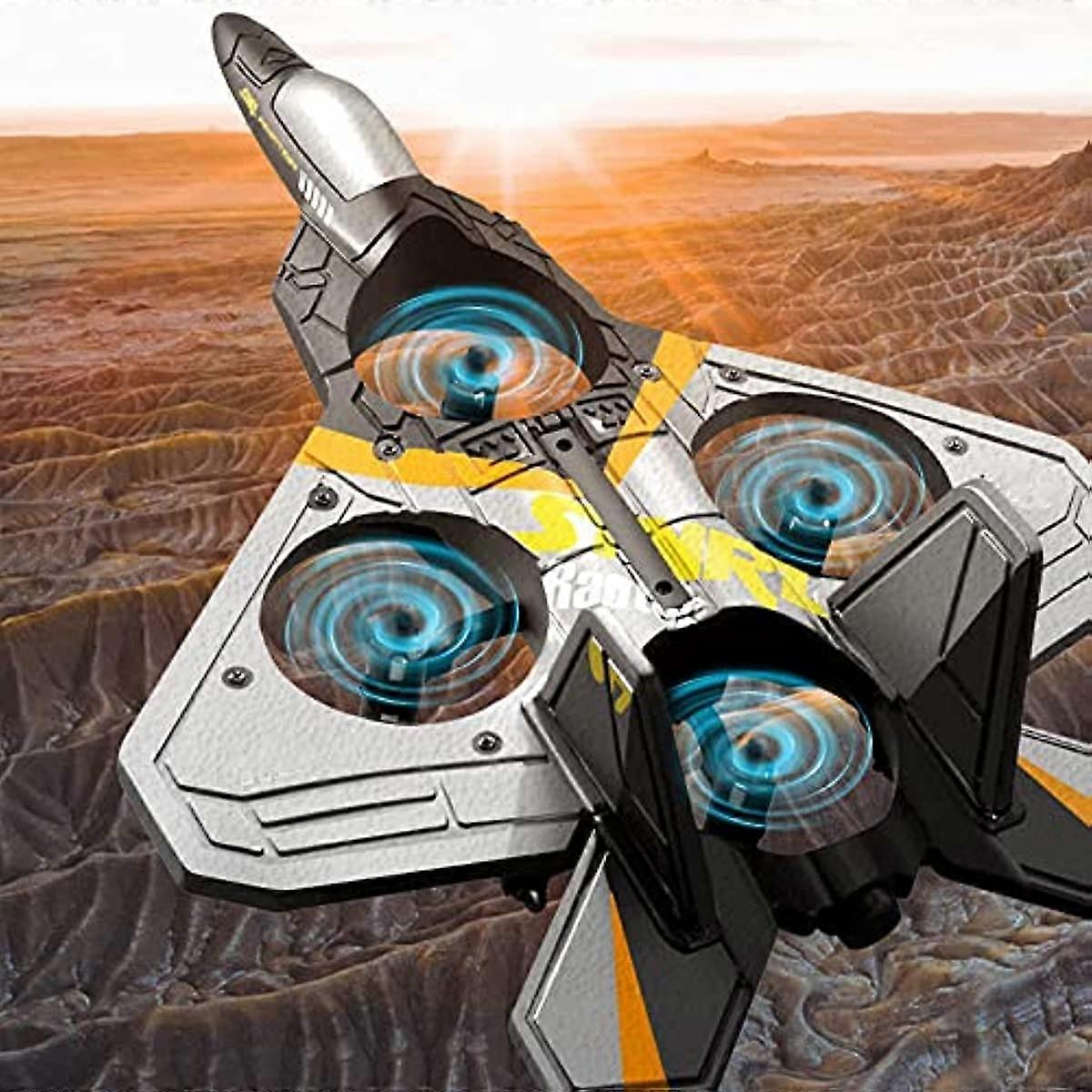 V17 Jet Fighter Stunt RC Airplane 24GHz 6 CH Remote Control Airplane with 360 Stunt Spin Remote ...