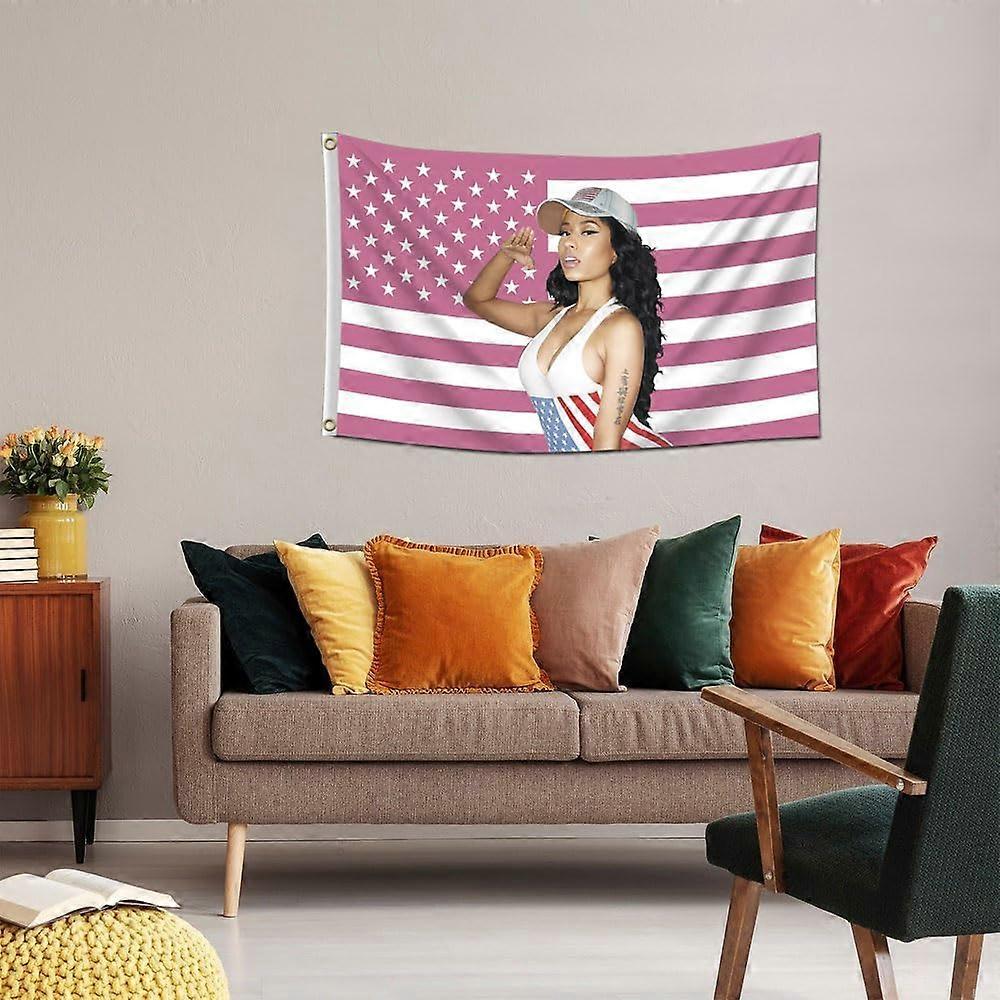 Nicki Minaj Flag Pink Niki American Flag Nicki Rapper Minaj Flag Nicki ...