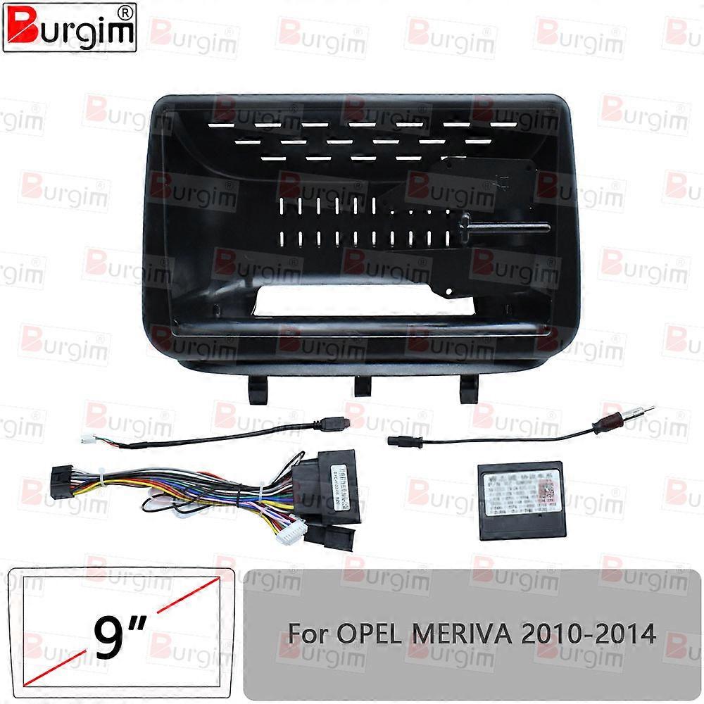 Car Radio Fascias Frame For OPEL MERIVA 2010-2014 9 inch 2DIN Stereo ...