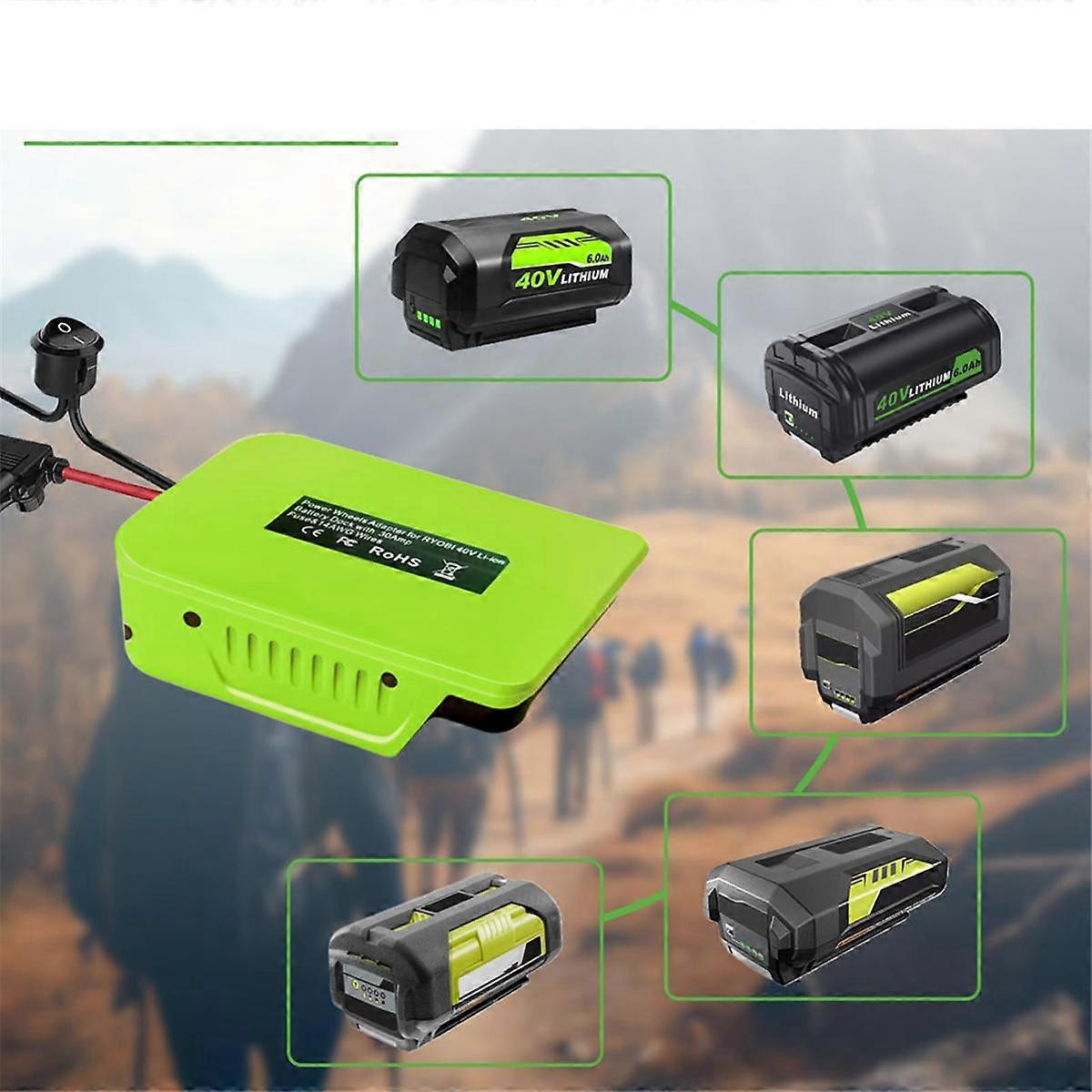 Power Wheels Adapter Battery Adapter for 40V Lithium Battery,for DIY ...