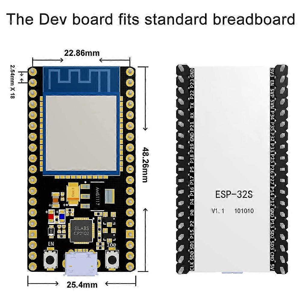 ESP32 ESP-32S NodeMCU-32S ESP-WROOM-32 Development Board 2.4 GHz WiFi ...