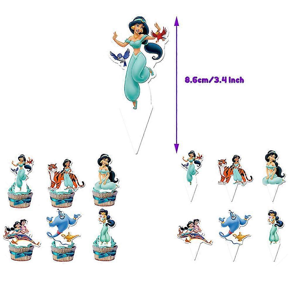 Jasmine Princess Cartoon Kids Birthday Party Decor Balloon Banner Cake ...