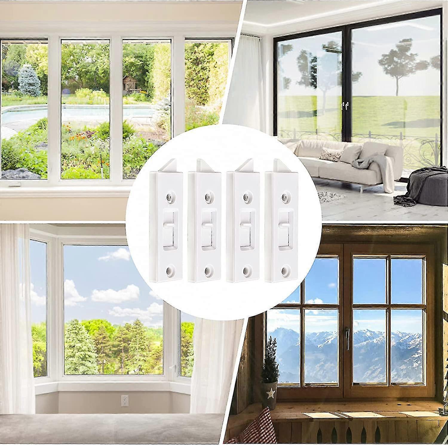 4 Pieces Window Latch Locks Window Tilt Latch Plastic Construction ...