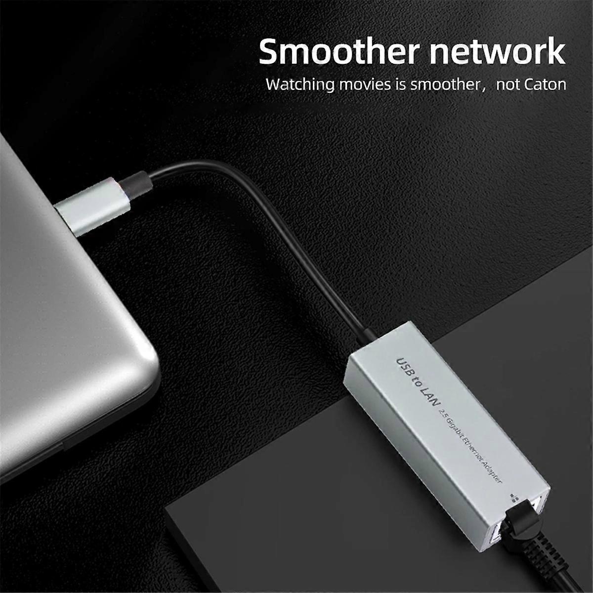 2500Mbps USB Network Adapter Ethernet Adapter 2.5Gbps Gigabit Lan USB C ...