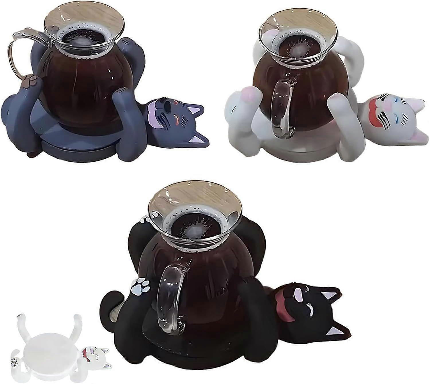 3D Print Cat Coasters, Funny Cats Cup Holder For Drinks, Funny Coasters ...